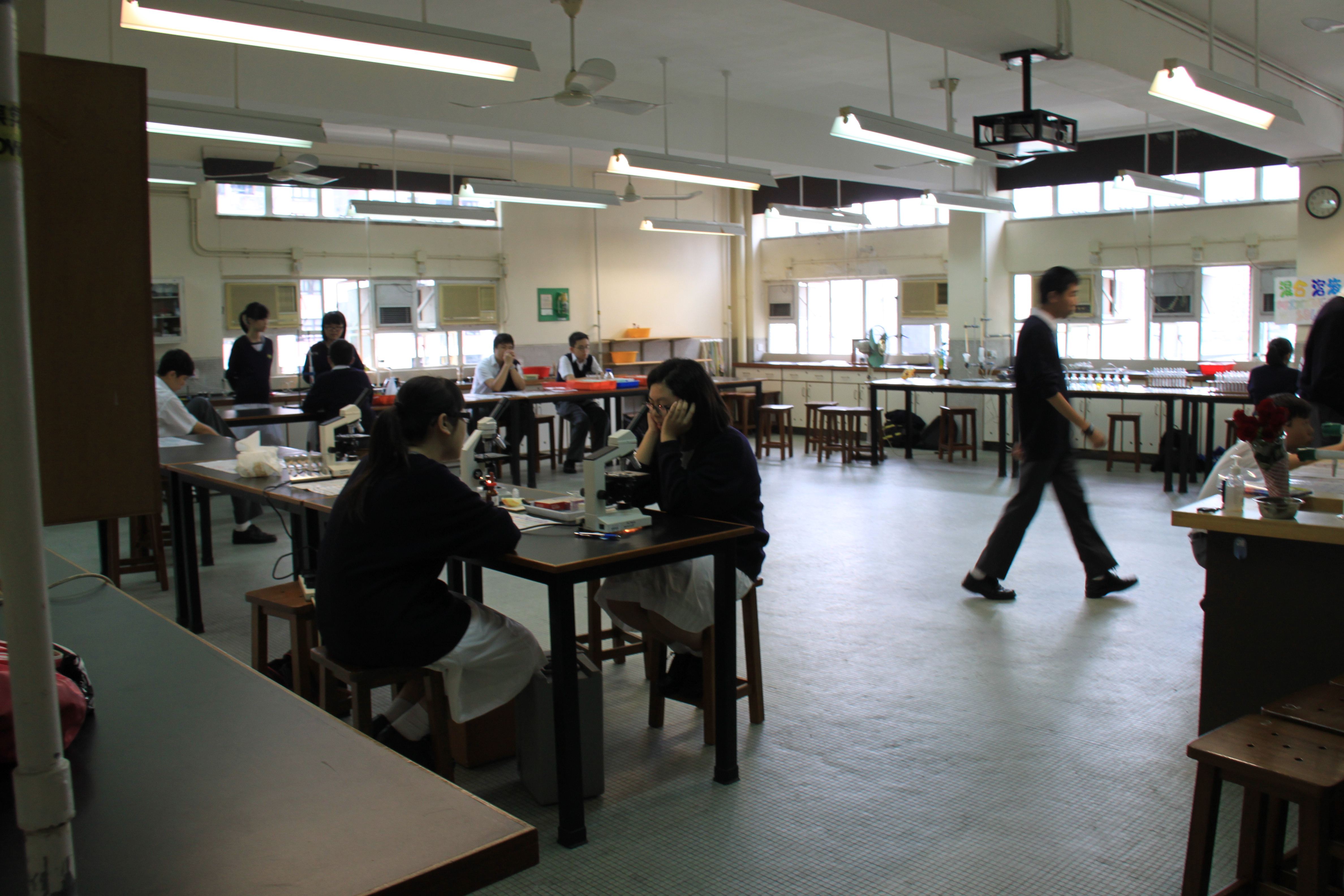 Science lab on Open Day